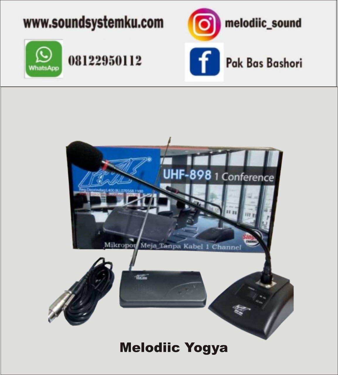 Mic Wireless Meja / Mimbar Pewie | Grosir Audio & Perlengkapan Sound System