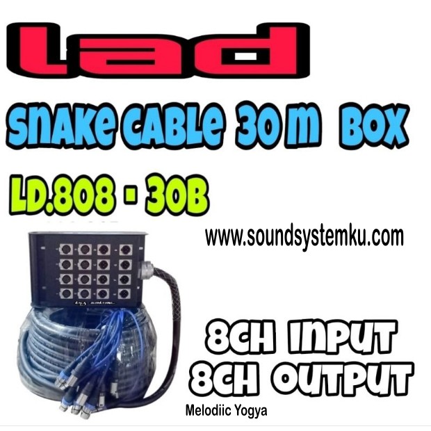 Kabel Snake LD 808 – 30B | Grosir Audio & Perlengkapan Sound System